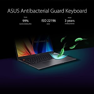 ASUS Vivobook S 15 2023 Laptop 15.6" FHD OLED 14-Core 12th Intel Core i7-12700H 16GB DDR4 512GB SSD Iris Xe Graphics Thunderbolt 4 Wi-Fi 6E Backlit Keyboard Fingerprint Windows 11 Home w/ONT 32GB USB