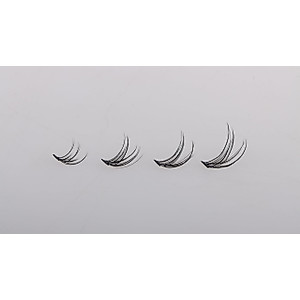 DOORES Self Adhesive Lash Clusters Kit, DIY Lash Extension Kit with Eyelash Clusters No Glue Needed False Eyelashes Natural D Curl Lash Clusters