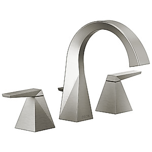 Delta Faucet 35546-SS-PR-MPU-DST Trillian Bathroom Faucet, Lumicoat Stainless