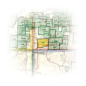 Durango, Cortez [Mesa Verde National Park] Map (National Geographic Trails Illustrated Map, 144)