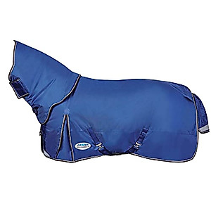 Weatherbeeta ComFiTec Ultra Tough II Detach-A-Neck Medium/Lite - Blue/Charcoal/White - 78"