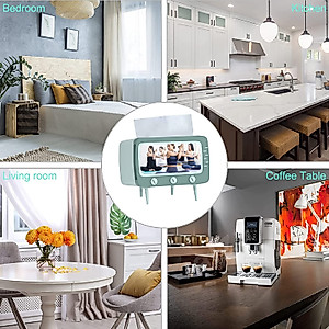 SGVAHY Tissue Box Holder Retro TV Tissue Box Cover Cute and Practical Cell Phone Holder Tampon Holder for Bathroom, Kitchen, Bedroom Dressers, Desks and Tables, Night Stands, Creative Gift (TV Green)