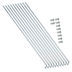 VGEBY 10pcs/Set 13G 80mm-310mm Mountain Bike Spokes Stainless Steel Spokes Bicycle Tricycle Accessories(190MM)