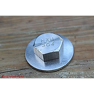 Bolt Dropper 5/16""-18 x 1 Stainless Hex Head Bolts (50 pk) - 18-8 Stainless Steel Self Tapping Sheet Metal Screws for Indoor and Outdoor Use, DIY Projects, Woodworking and More