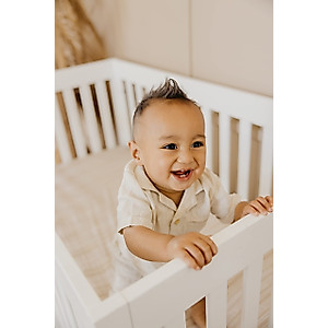 Copper Pearl Premium Knit Baby Crib Sheets for Boys and Girls Breathable and Soft, Fitted Crib Sheets for Standard Baby Mattresses, Crib Sheet for Baby Registry or Shower Gift, Clay