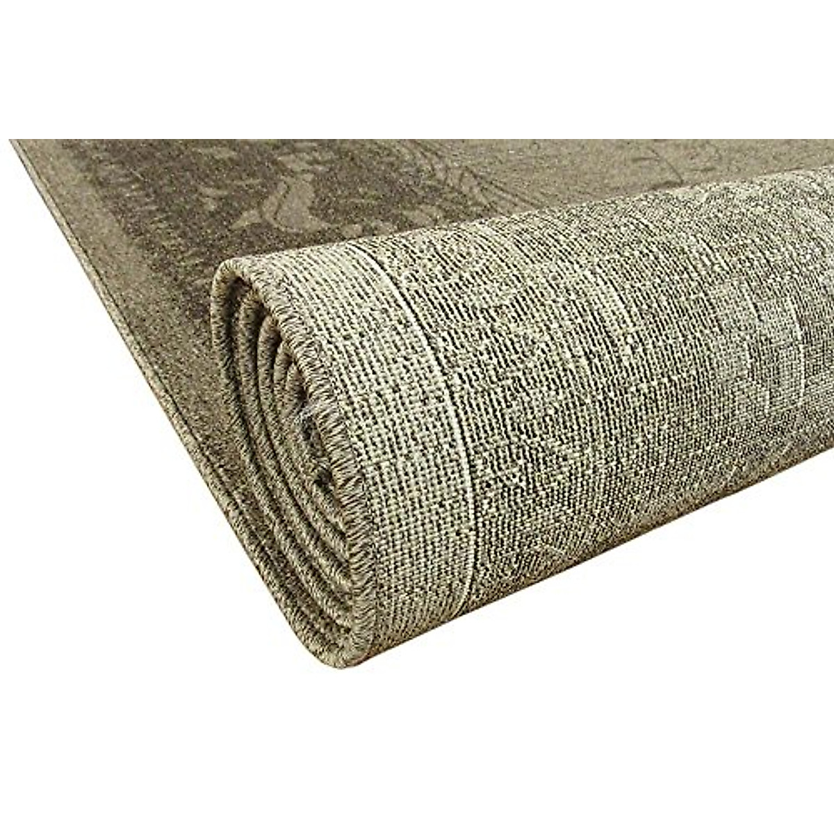 Unique Loom La Jolla Collection Farmhouse, Contemporary, Botanical, Traditional, Vintage Area Rug, 9 x 12 ft, Light Brown/Dark Brown