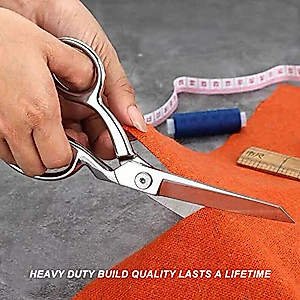 TONMA Sewing Scissors [Made in Japan] 9 Inch Professional Fabric Scissors, Industrial Japanese Solid Stainless Steel Dressmaker Tailor Shears, Ideal for Cutting Fabric Cloth Denim Leather