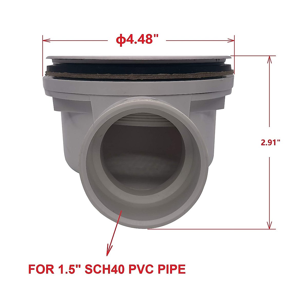 BlueVue 1.5" Side Outlet Drain Assembly