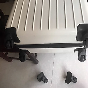 1 Pair Luggage Suitcase Wheel, A08 Trunk Luggage Wheel Spare Part (W041-2 Small) Plastic 360 Swivel Universal Wheel Replacement Luggage Wheel for suitcases/Draw Bar Box