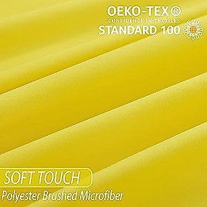 Whitney Home Textile Twin Sheet Set - 3 Piece Soft Microfiber Bed Sheets for Twin Size Bed, Fit Deep Pocket Cooling Sheets and Pillowcase Set, Hotel Durable Wrinkle Free Sheets