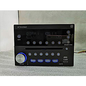 iRV Technology iRV32 AM/FM/CD/DVD/MP3/MP4/HDMI in&Out w/ARC/Digital 2.1/Surround Sound/Bluetooth/CEC/NFC,3 Zones Wall Mount RV Radio Stereo w/APP Control, USB Using 5V Charging Both Android&Apple