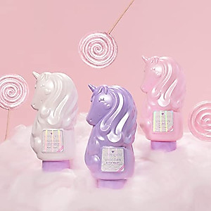 Premium Unicorn Conditioner by Glimmer Wish, Vanilla Cotton Candy Scent, Dermatologist Tested, Sulfate & Sulfite Free, Gluten & Paraben Free, PEG & EDTA Free, 100% Vegan, Coconut & Macadamia Seed Oil, Aloe Leaf Juice, 12 Fl Oz