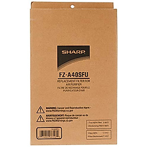 Sharp FZ-A40SFU True HEPA Replacement Filter Fits FP-A40UW, Black