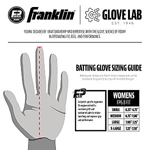 Franklin Sports womens 20630F4 MLB W L CFX FP RED CHRM BTG, Chrome Red - Fastpitch, Women s Large US