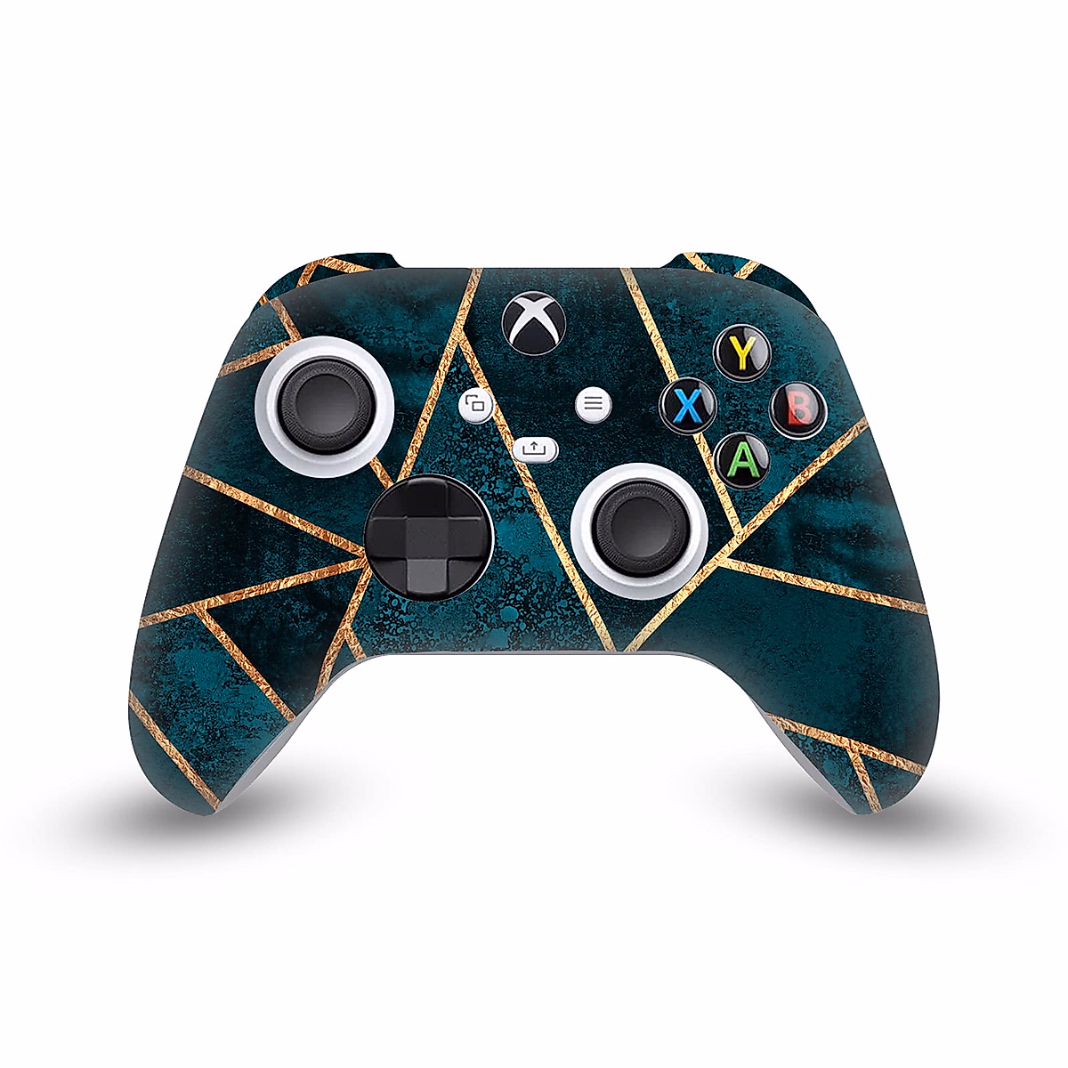Head Case Designs Officially Licensed Elisabeth Fredriksson Deep Teal Stone Art Mix Matte Vinyl Sticker Gaming Skin Case Cover Compatible with Xbox Series X / S Controller