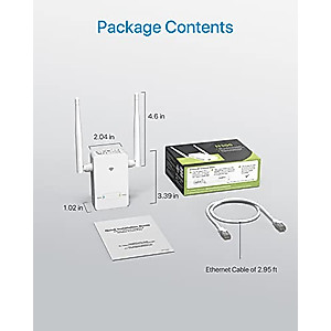BrosTrend Universal WiFi to Ethernet Adapter, 300Mbps on 2.4GHz, WiFi to Wired Converter Wireless Bridge with RJ45 Port for Printer, Smart TV, Blu-Ray Player, etc, Connect a Wired Device to Wi-Fi