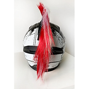 HHongJM Mohawk for Helmet Wigs Hair Helmet Mohawk Helmet Decoration Hawk for Motorcycle Bicycle Snowboarding Skiing Biking Cycling Helmets, Reusable Design Hawk (Helmet Not Included) (005)