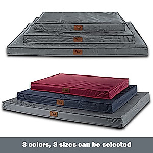 Tail Stories Outdoor All Weather Dog Bed, Waterproof Dog Bed for Large Dogs, Orthopedic Egg Foam Pet Bed with Washable and Removable Oxford Cooling Cover