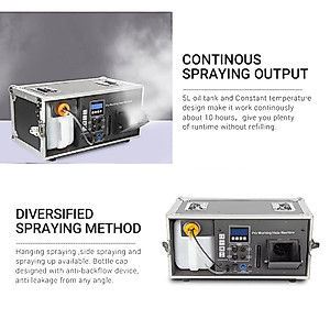 1200W Fog Machine Pro Morning Haze Machine with 5L Liquid Tank DMX 512 Smoke Machine For Stage Bar Disco DJ Equipment