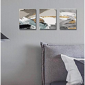 Abstract Wall art Wall art Modern wall decor Wall paintings Abstract canvas wall art wall art For bedroom modern wall art Canvas wall art Bedroom Pictures for Wall Canvas print 12" x 16" x 3 pieces