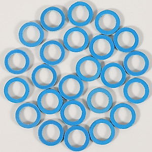 24 Pcs Lower Unit Drain Plug Seal Gasket, Gearcase Lube Drain Screw Washer Replacement for Mercury Marine Outboard Evinude Mercruiser Outdrive Tohatsu 12-19183-3 12-19183Q02 12-19183K02 18-2244