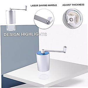 GOOHOCHY 1pc Hand Mill hand coffee mill knight pill crusher kitchen automatic pill crusher best pill crusher Manual Bean Grinder burr coffee grinders hand grinder office Metal Plastic