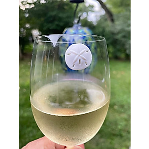 Simply Charmed Beach Wine Glass Charms - Magnetic Drink Markers for Stemless or Stemmed Glassware - Set of 12 Wine Magnets