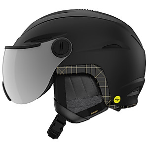 Giro Essence Mips Ski Helmet - Snowboard Helmet for Women & Youth with Integrated Shield/Visor - Matte Black - M (55.5-59cm)