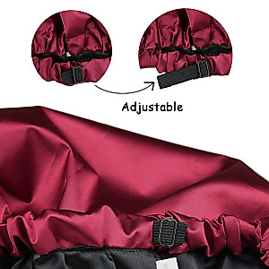 Jumbo Shower Cap for Men and Women with Box Braid, Locs, Long Curly Hair to Prevent Frizz