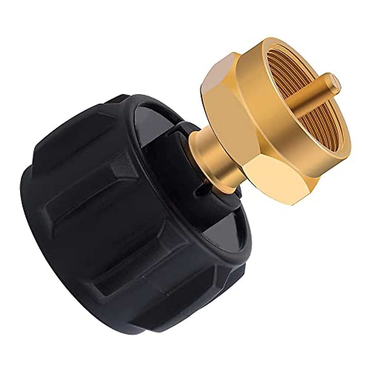 KEESHA 2 Pack Propane Refill Adapters 1lb to 20lb for QCC1 / Type1 Propane Tank Throwaway Disposable Cylinder Propane Bottle