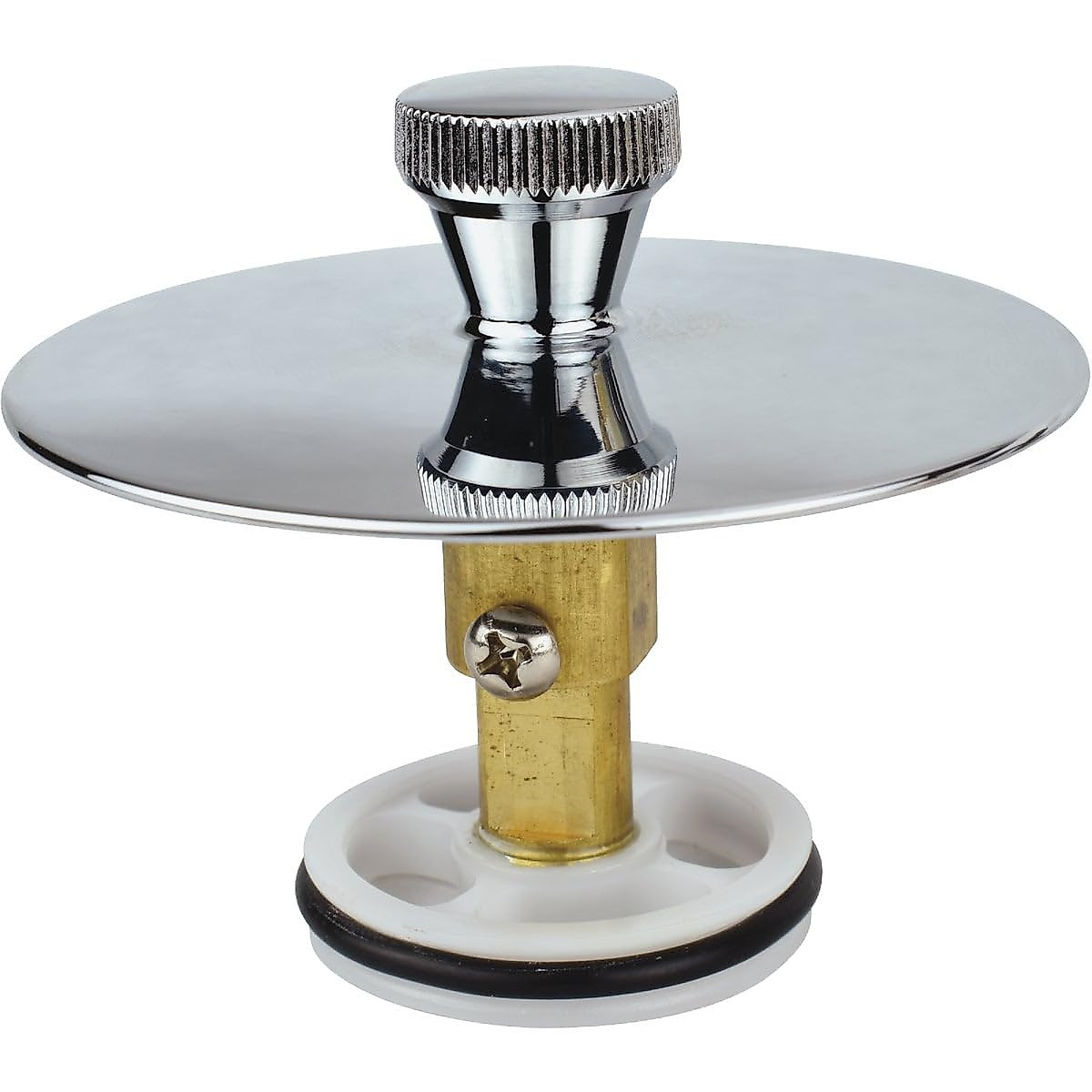 Plumb Pak K826-36PC Universal Roller Ball Tub Stopper, Polished Chrome