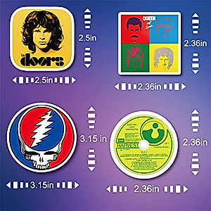 500 PCS Rock Band Stickers Pack Colorful VSCO Waterproof Stickers, Cute Aesthetic Stickers. Water Bottle, Laptop, Phone, Skateboard Stickers for Girls - Boys - Adults -teens .., Vinyl Sticker, guitar decals stickers (heavy metal, rock n roll)…