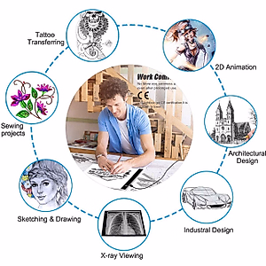 Diamond Painting A4 LED Light Pad Kit, LED Artcraft Tracing Light Table, Tools and Accessories Kit for Full Drill & Partial Drill 5D Diamond Painting