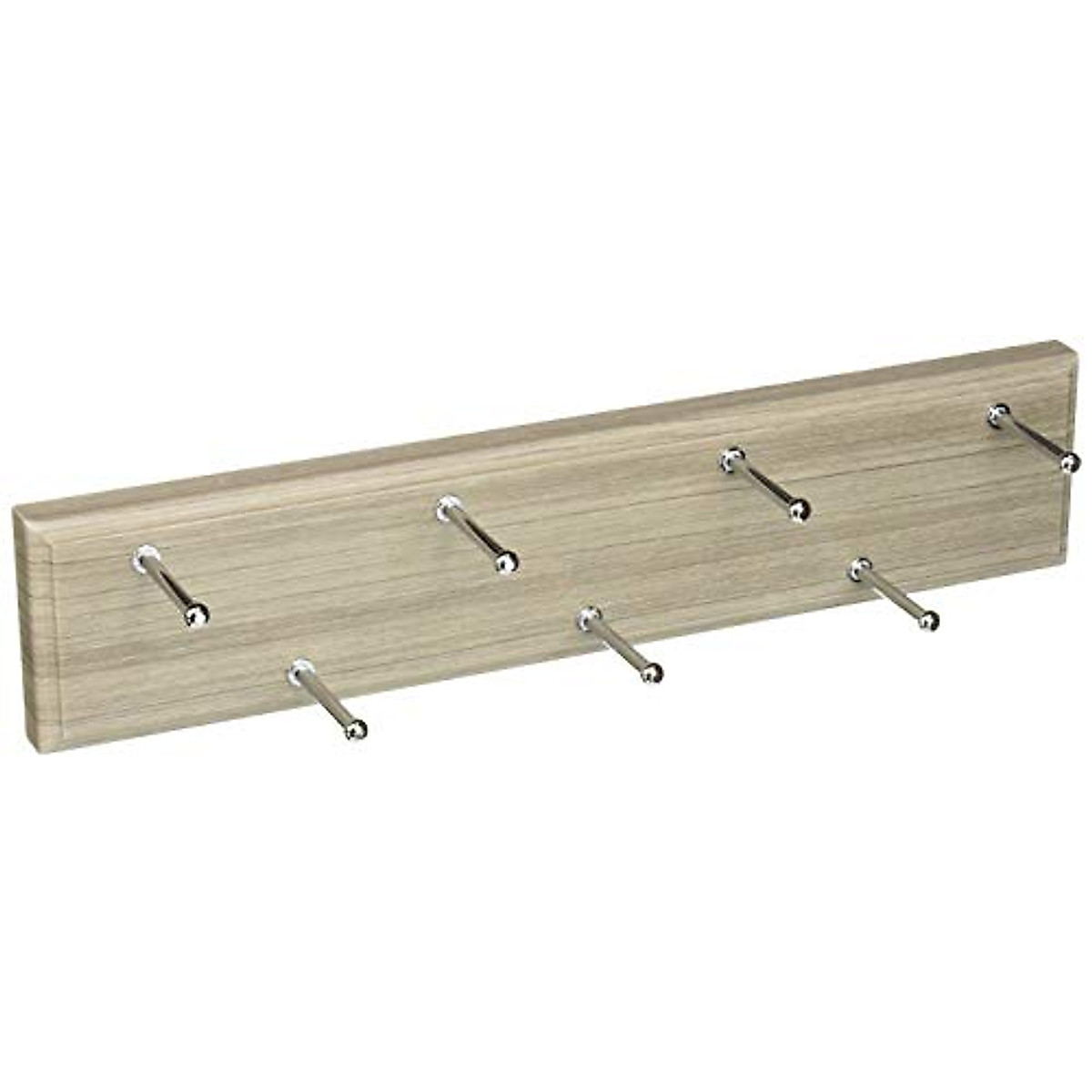 Easy Track Belt Rack Closet Storage, Weathered Grey