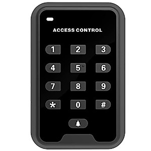 UHPPOTE 125KHz RFID EM ID Keypad Stand-Alone Door Access Control Kit with Strike Lock Remote Control Exit Button