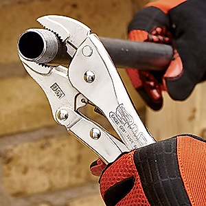 Malco Eagle Grip LP10WC 10 in. Curved Jaw Locking Pliers with Wire Cutter