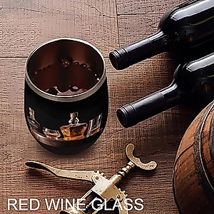 WYUSPGK 304 Stainless Steel Insulated Cup, Whisky Beer Pictures Print Smooth Rim, Durable & Reusable - Perfect for Office, Home, And Travel