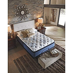 Signature Design by Ashley Mt Dana 16 Inch Eurotop Plush Mattress, CertiPUR-US Certified Foam, California King