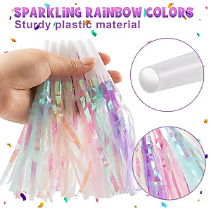GDZRDFLH 24 pcs Party Blowers, Noise Makers Glitter Metallic Fringed Party Horns for Birthday Blow Horns Graduation Sporting Party Favors Supplies