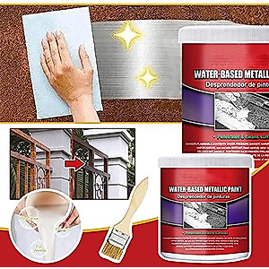 Gokame Water-Based Metal Rust Remover 100ML,Car Chassis Derusting, Multi-Functional Car Metallic Paint Anti-Rust Chassis Universal Rust Converter Gel, Car Rust Remover for Car SUV Truck, Include Brush (1pcs)