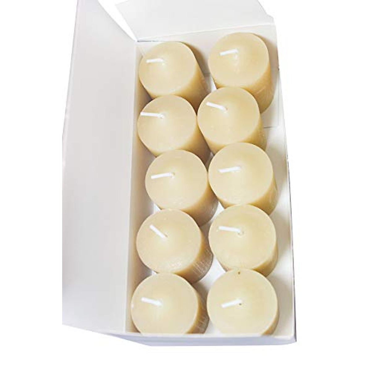 Enlightened Ambience Patchouli Pine Scented Ivory Votive Candles 10 Pack