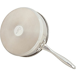 Ozeri Sauce Pan and Lid with a 100% PFOA and APEO-Free Non-Stick Coating developed in the USA, 5 L (5.3 Quart), Stainless Steel