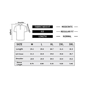 V VALANCH Mens Polo Shirts Short Sleeve Moisture Wicking Golf Tennis Polo Casual Shirts Orange,XL