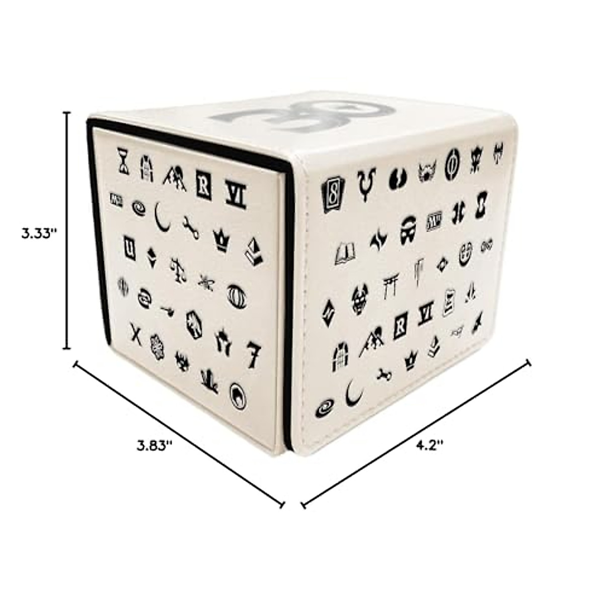 Ultra Pro - 30th Anniversary Alcove Edge for Magic: The Gathering, Store & Protect up to 100 Standard Size MTG Cards, Great for Commander Deck, Side Loading Deck Box, Premium Leatherette Finish