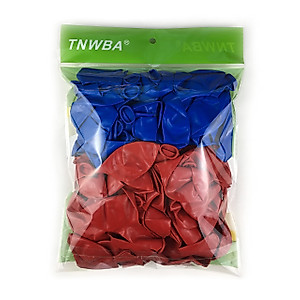 Latex Balloons 100 pcs 12 inch, red and blue latex Balloons, birthday party decoration