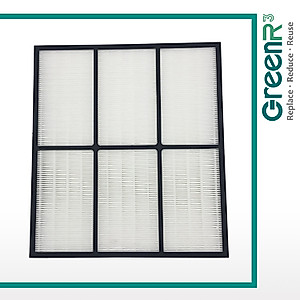GreenR3 1-PACK HEPA Air Filters Air Purifiers for Hunter 30940 fits 30210 30214 30215 30216 30225 30244 30245 30260 30398 30400 30401 30402 30525 36260 36395 37225 Replacement Parts and more