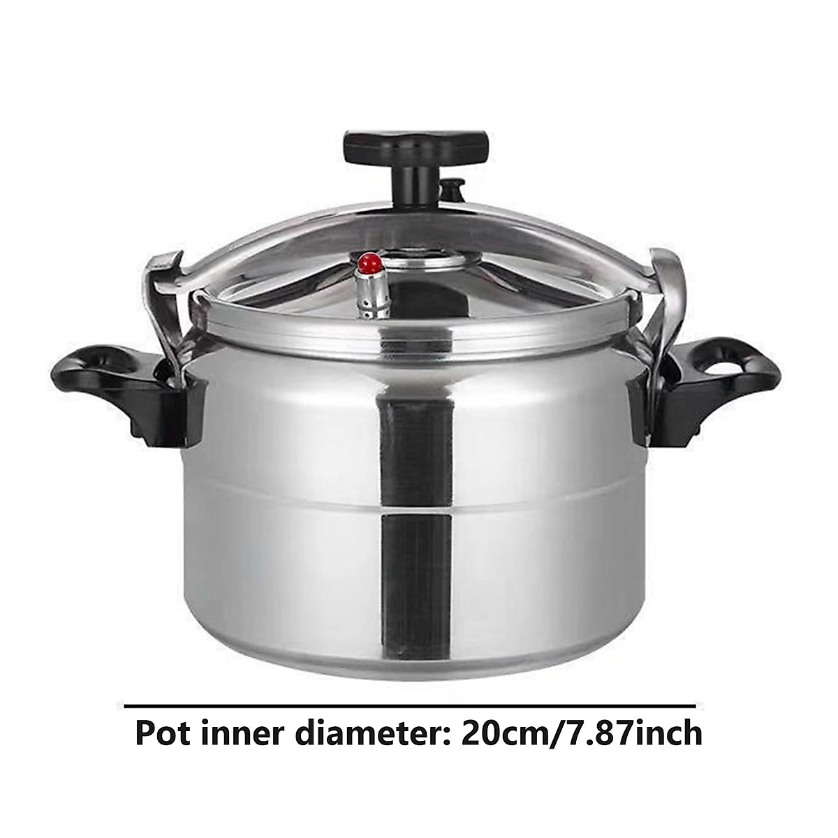 Pressure Cooker Aluminum Pressure Canner with Safely Valve 4L Large Capacity Canning Pot Induction Cookware with Anti-Scald HandlesPressure Cookers