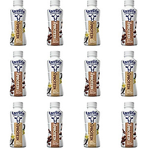Fairlife Nutrition Plan High Protein 30g Low Sugar Chocolate And Vanilla Shake Supplement Meal Replacement Ready To Drink 11.4 Oz Bulk Variety Pack (12-Count)
