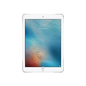 iPad Pro 9.7-inch (32GB, Wi-Fi + Cellular, Silver) 2016 Model (Renewed)