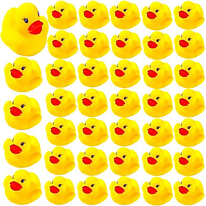 Rubber Ducky Baby Bulk Bath Toy Shower Birthday Party Favors Gift, Set of 50